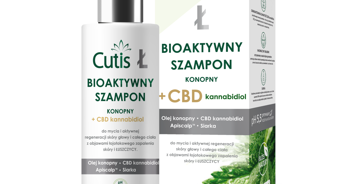 CUTIS Ł - ŁUSZCZYCA bioaktywny szampon konopny 200 ml - Cutis - myLAB